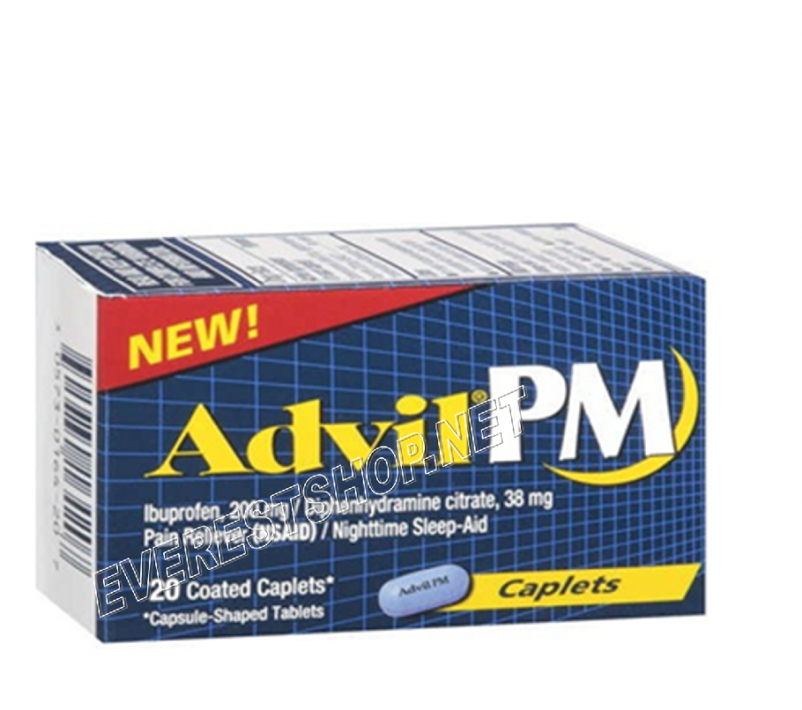 Advil PM Caplets 20 ct / Box * 2 Boxes - Everest