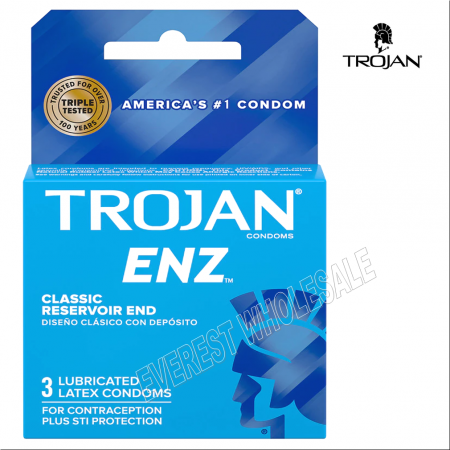 Trojan Condom 3 in Pack * Premium Lubricated * 6 pks – Everest