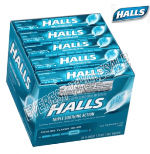 Halls Cough Drops * Ice Peppermint * 20 ct / pack – Everest