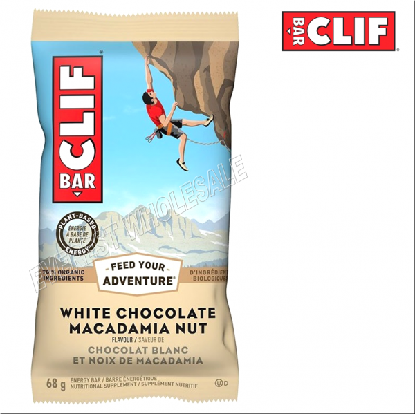 Cliff Energy Bar 2.40 oz * White Chocolate Macadamia Nut * 12 pcs – Everest