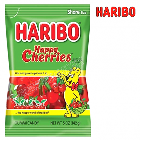 Haribo Gummi Candy 5 oz * Happy Cherries * 6 pcs - Everest
