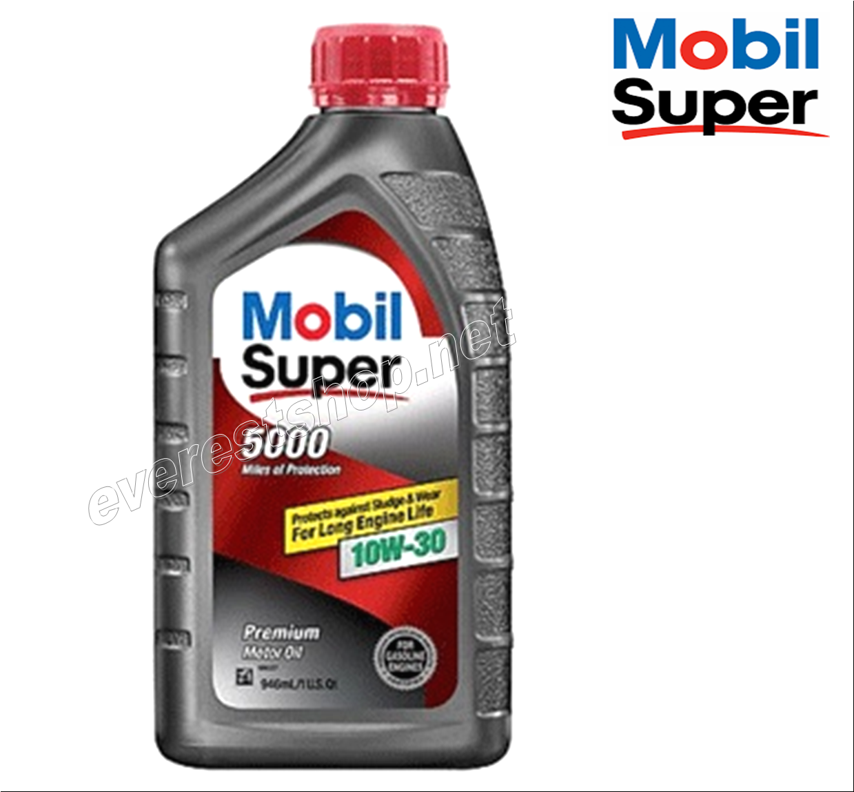 Mobil Super 5000 Motor Oil 1 Qt * 10W-30 * 6 pcs - Everest